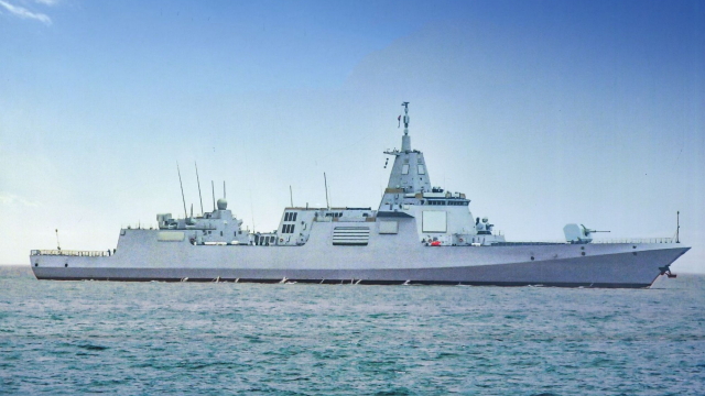 052DM升级版驱逐舰，排水量8000吨，预计建造12艘_腾讯新闻