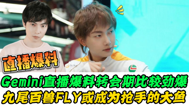 Fly和九尾要成大鱼？Gemini曝出诸多大瓜，新语音包上线后心情大好_腾讯新闻