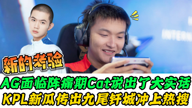 AG面临阵痛期，Cat直言钟意长生是第一档中野，KPL新瓜曝光，钎城与九尾上热搜_腾讯新闻