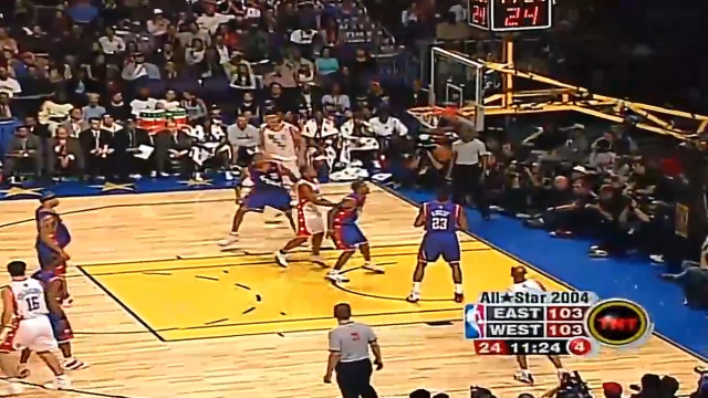 2004年NBA全明星赛 奥尼尔24+11拿下AMVP_腾讯新闻