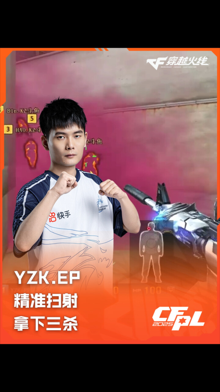 2025CFPL·夏季赛 KZ VS EP ，YZK.EP，精准扫射，拿下三杀！_腾讯新闻