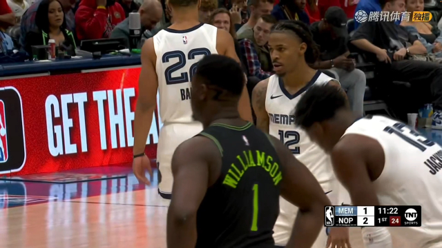 与全世界为敌！莫兰特拿球就遭遇嘘声 罚球得到回归首分_腾讯新闻