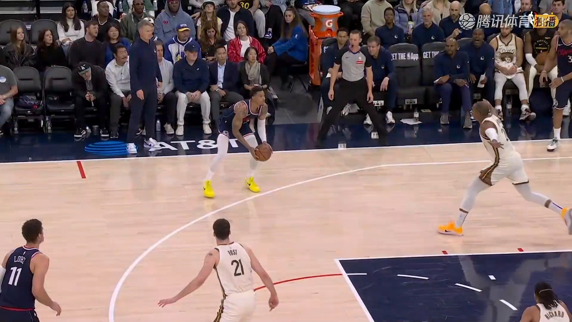 包夹他的代价！小卡连续两次被包夹 巴图姆同一位置连进两记三分_腾讯新闻