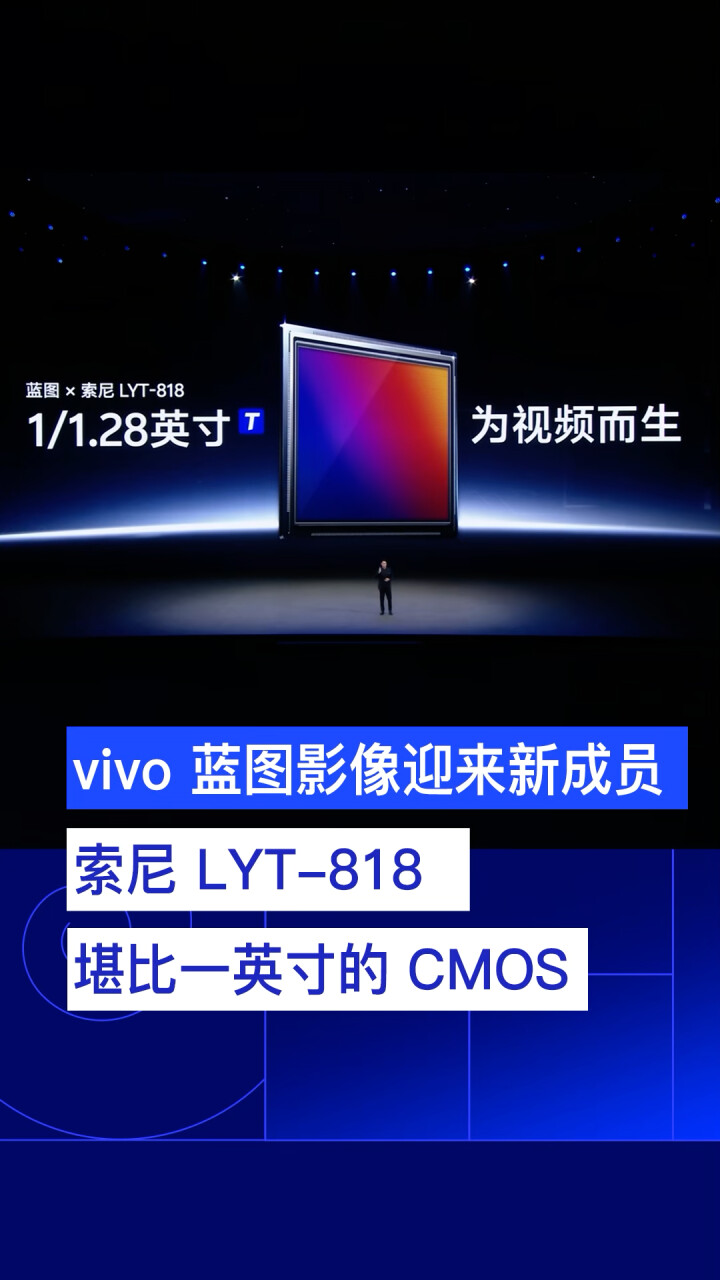 vivo蓝图影像迎来新成员 索尼LYT-818，堪比一英寸的CMOS_腾讯新闻