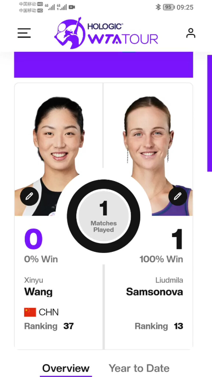王欣瑜vs萨姆索诺娃 WTA1000辛辛那提站首轮_腾讯新闻