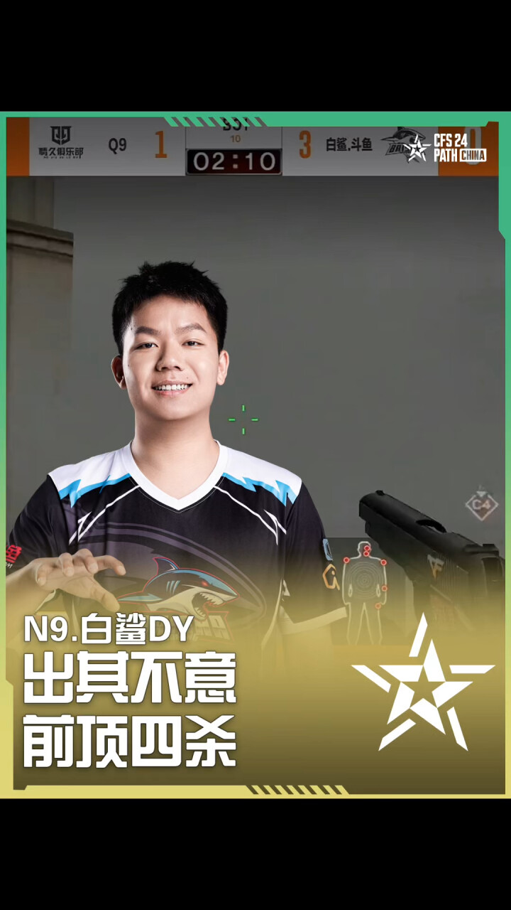 BS.斗鱼 vs Q9，N9.白鲨DY 出其不意，前顶四杀_腾讯新闻