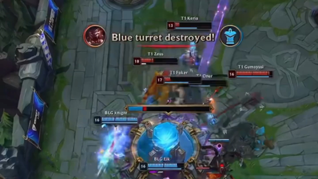 T1战胜BLG，T1拿到第二分，Bin哥接班Faker失败，oner梦回S13_腾讯新闻