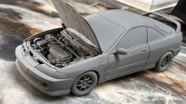 MotorHelix 1:18 本田 Integra Type-R DC2 灰模样品_腾讯新闻