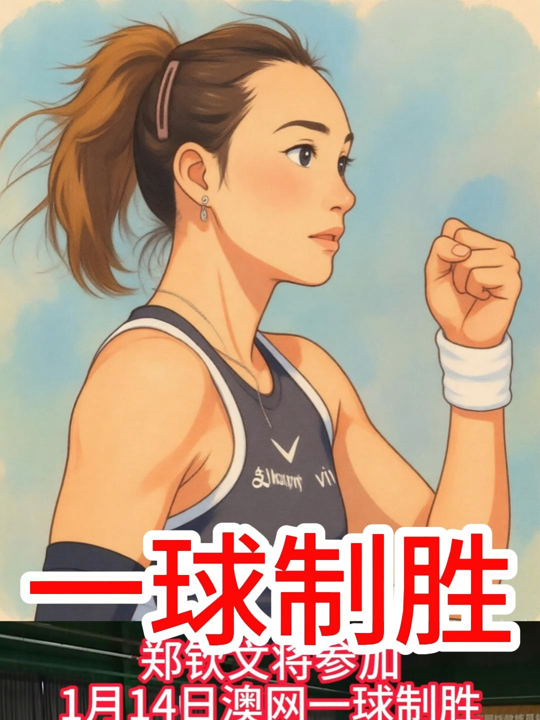 郑钦文将参加1月14日澳网一球制胜_腾讯新闻