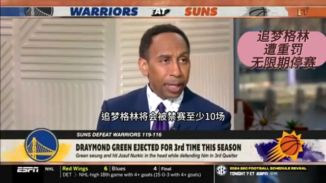 重磅！Woj：ESPN消息 追梦格林恶意犯规 被NBA无限期禁赛_腾讯新闻