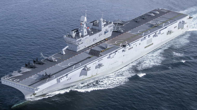 中国研发“轻型航母”，076搭载电磁弹射，成两栖攻击舰龙头老大_腾讯新闻