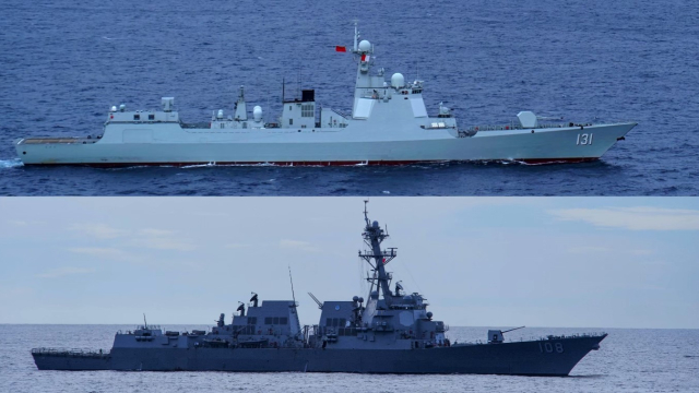 中美盾舰：052D级 VS 阿利伯克级_腾讯新闻