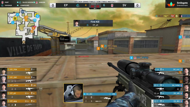 2024CFS世界总决赛丨全场回放：12.13-6 四强赛 EP vs SV 第一场_腾讯新闻