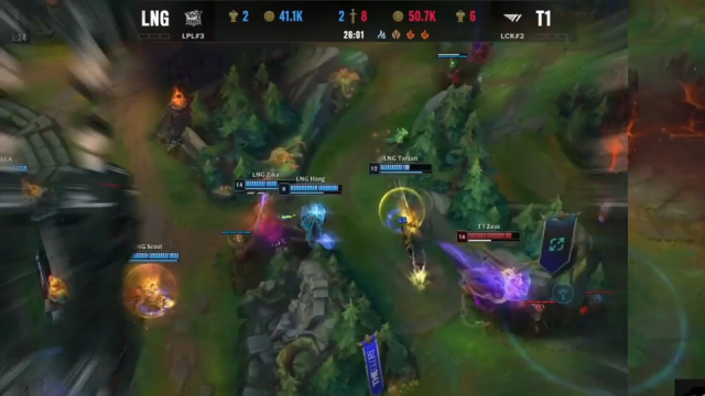 LOL：T1对战LNG第一局，除了Gala都是内鬼，Faker重回巅峰时期_腾讯新闻