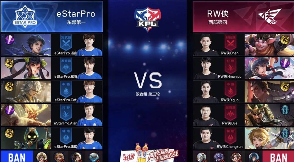 KPL季后赛：eStar4-1淘汰RW侠 晋级败者组半决赛_腾讯新闻