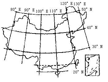 中国经纬度地图-千图网