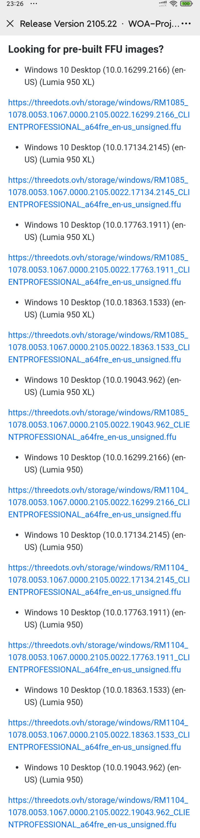 开发者更新 Lumia 950/XL的Win10 ARM 镜像_腾讯新闻