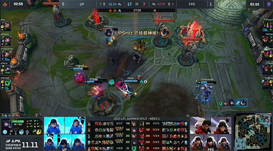 FPX 2-1 UP EZ天秀大招千里狙杀水泉瑞兹_腾讯新闻