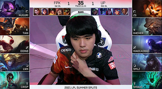 FPX 2-1 UP EZ天秀大招千里狙杀水泉瑞兹_腾讯新闻