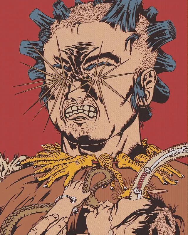壁纸｜艺术家 Dwiky KA 笔下极具个性的怪诞插画_腾讯新闻