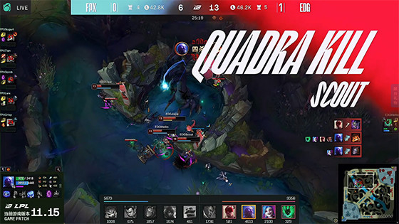 EDG 2：0 FPX Scout超神瑞兹龙坑四杀技惊四座_腾讯新闻