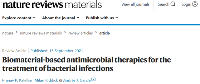 抗菌材料，最新Nature系列综述_腾讯新闻