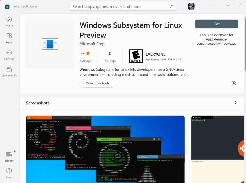 微软win11应用商店上架windows Linux子系统（wsl） 腾讯新闻