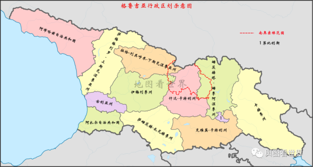 格鲁吉亚行政区划图——乌克兰问题还没结束，又一地区打算加入俄罗斯_腾讯新闻
