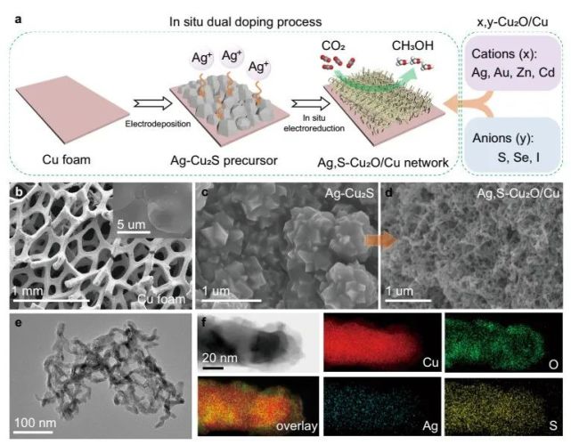 韩布兴院士Nature子刊：原位双掺杂用于构建高效CO2RR电催化剂_腾讯新闻