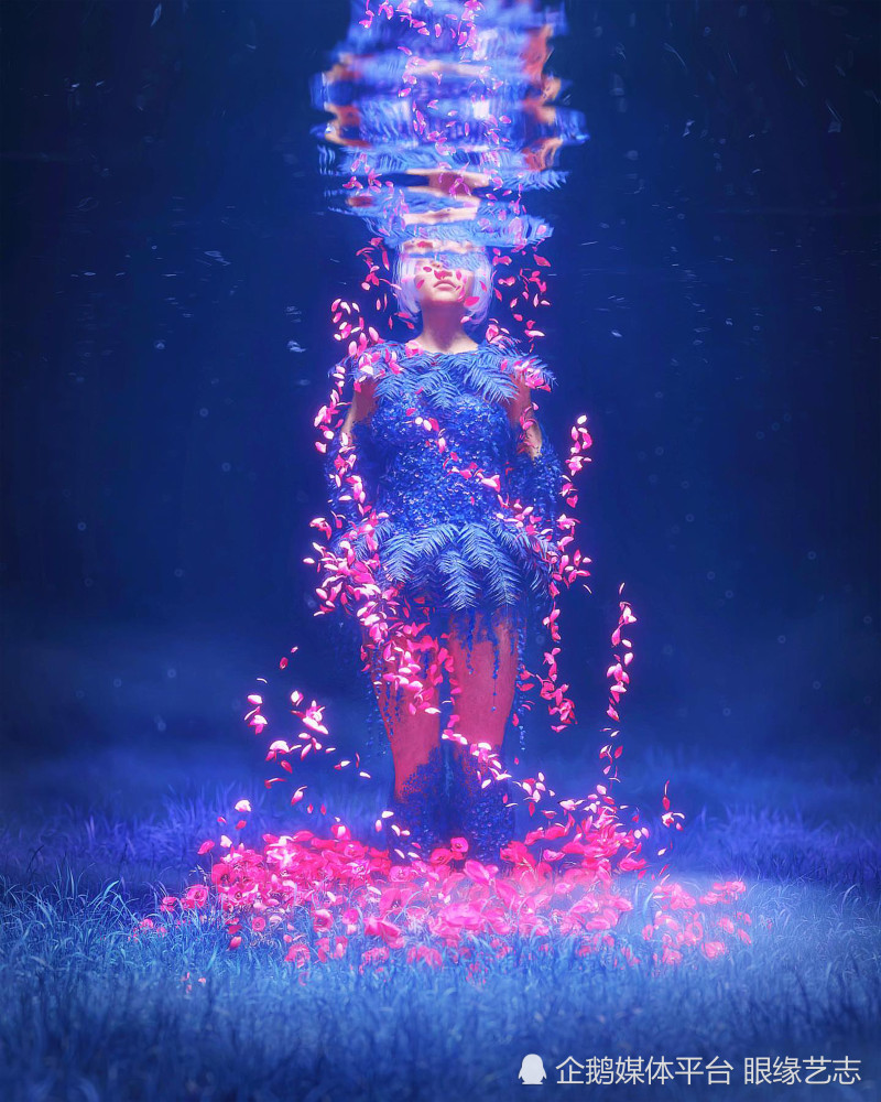 最深层的梦，就是现实：数字艺术家Brellias的蓝紫色虚拟幻境_腾讯新闻