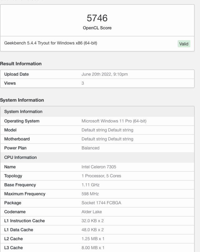 英特尔新款赛扬 7305 处理器现身：5核5 线程，15W 基础功耗_腾讯新闻