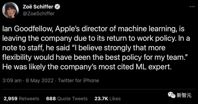 离职苹果，回归谷歌：“GAN之父”Ian Goodfellow正式入职Deepmind_腾讯新闻