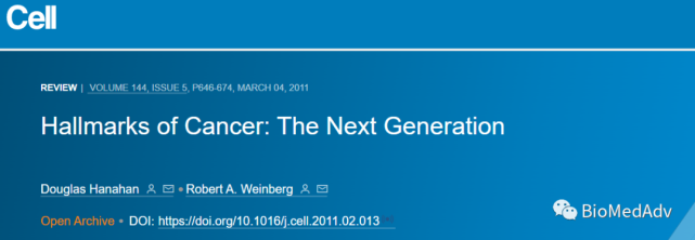 肿瘤研究者的圣经：Hallmarks of Cancer：New Dimensions_腾讯新闻