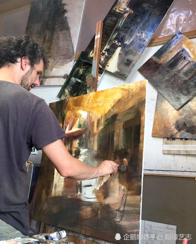 时间静止的暖光之城：意大利画家Simon Pasini，标记时间的拾光者_腾讯新闻