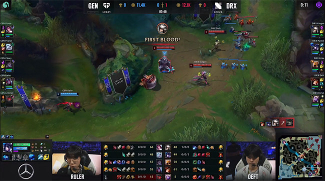 Ruler韦鲁斯“腐败锁链”精准开团，GEN稳扎稳打1-0 DRX！_腾讯新闻