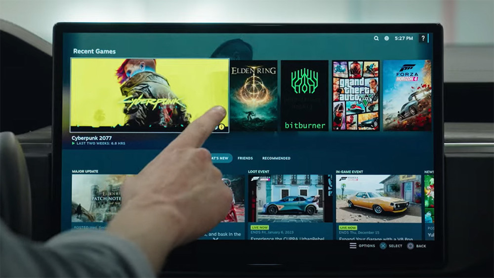 现在你可以买辆电动车来玩3A大作：Steam登陆Tesla Model S/X_腾讯新闻