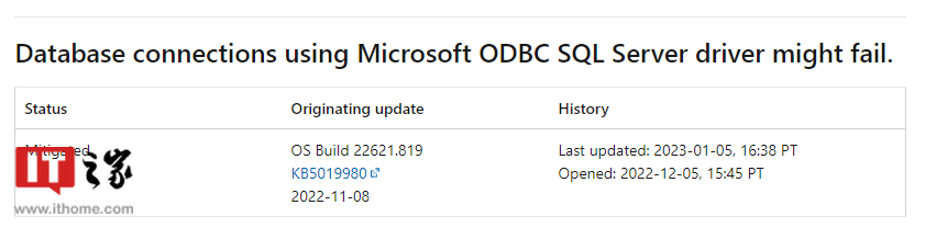Win11 10 Odbc Sql Server驱动程序bug导致应用问题，微软缓解 腾讯新闻