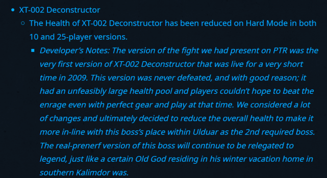 WLK最新改动：提前进入尤格萨隆大脑房间的BUG禁用，XT-002拆卸者削弱_腾讯新闻