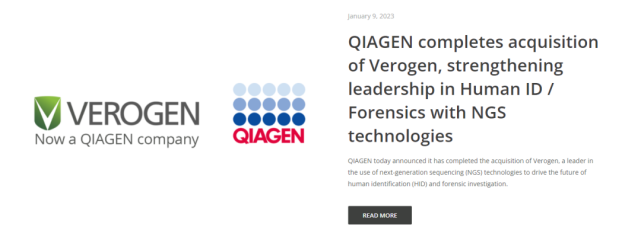 凯杰斥资10亿收购法医NGS独角兽Verogen_腾讯新闻