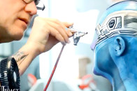 The Nebula actor spent hours hanging in the sky for the filming of ...