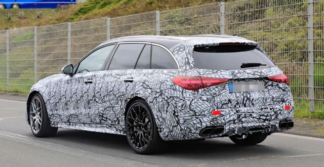 AMG打造插混车型，C63旅行版谍照曝光，综合马力超600匹_腾讯新闻