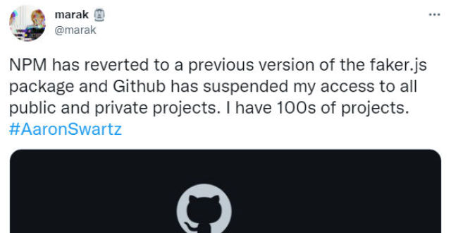 faker.js与colors.js开源库遭开发者恶意破坏_腾讯新闻