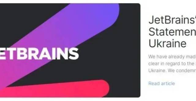 JetBrains 官宣支持乌克兰，制裁俄罗斯，你怎么看？_腾讯新闻
