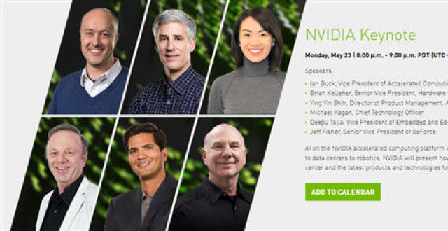 将带来哪些惊喜？NVIDIA官宣将于5月24日举办主题演讲_腾讯新闻