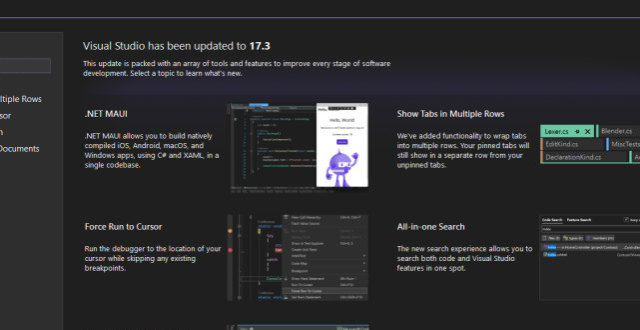 Visual Studio 2022 v17.3 发布_腾讯新闻