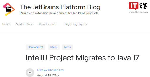 JetBrains：IntelliJ 项目已迁移到 Java 17_腾讯新闻