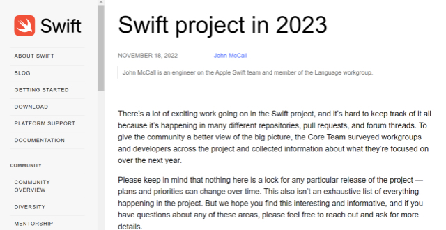 Swift 2023：强调并发、泛型和 C＋互操作性，开发 Swift 解析器_腾讯新闻