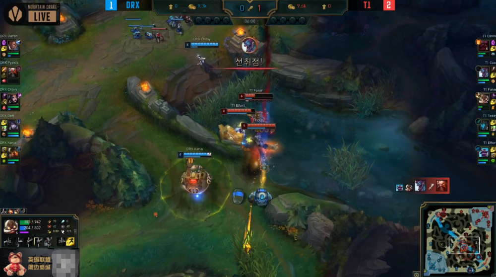 T1上单捡到宝了对位完爆Doran 成功挺进LCK决赛！