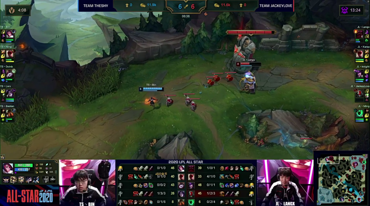 LPL全明星：正赛成TES三人表演秀，knight获最终MVP