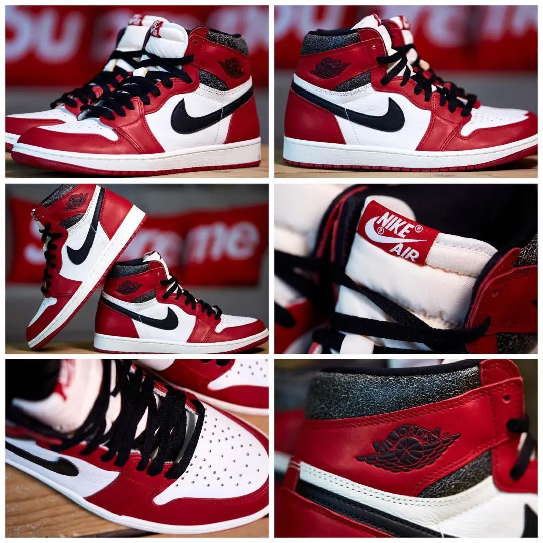 “芝加哥”AJ1 最新实物图曝光！有个细节终于看清楚了！